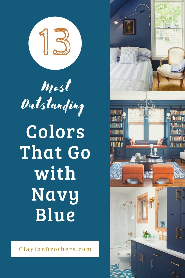 13 Most Outstanding Colors That Go with Navy Blue for Rooms in Your ...